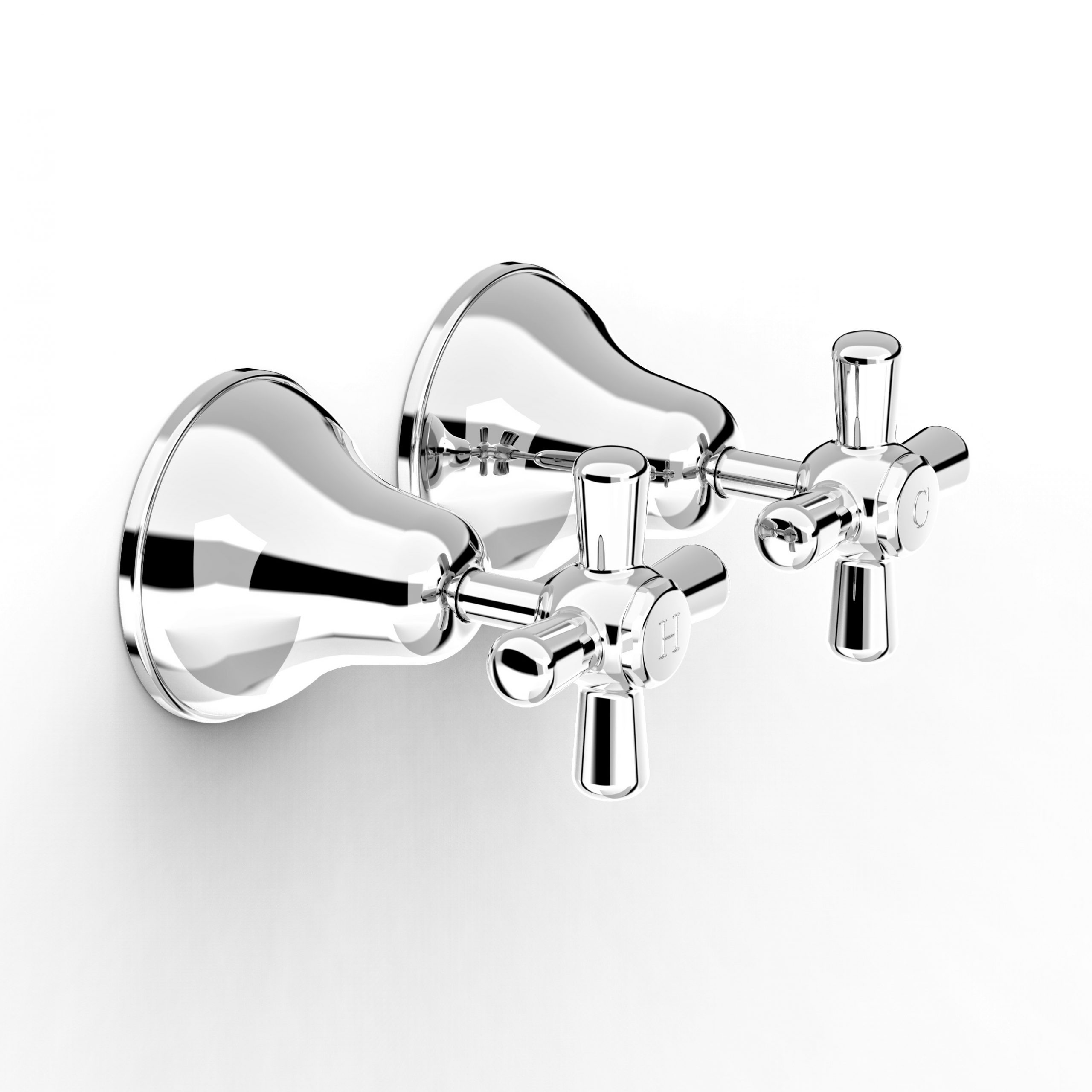 Cascade Wall Tap Pr, Cross - Faucet Strommen