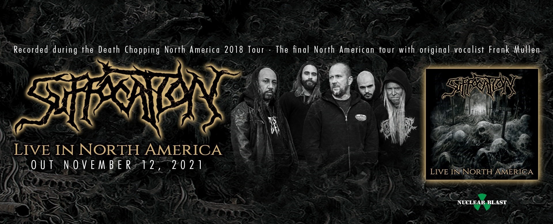 Suffocation – Koncertlemezt adnak ki – Fémforgács
