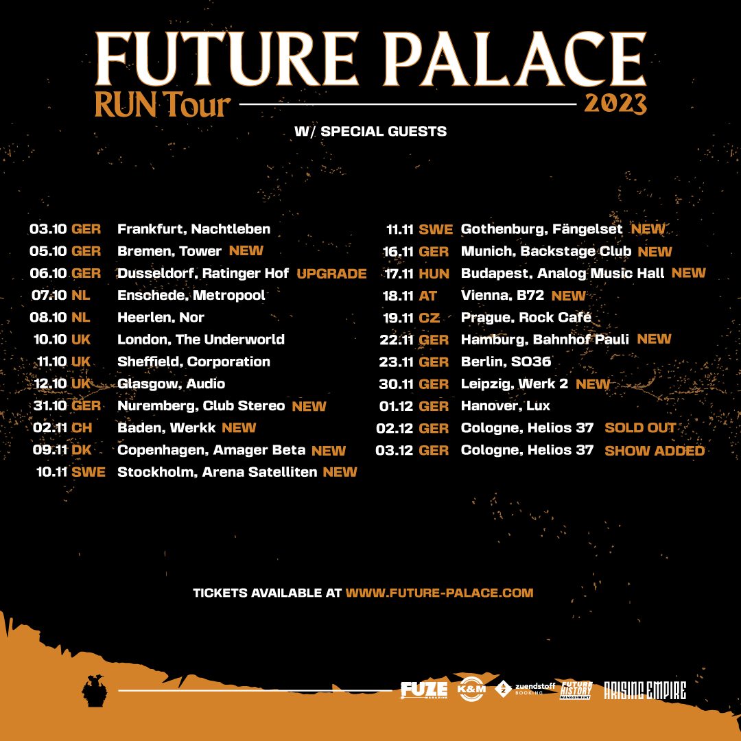 Future Palace – Run Tour 2023 – Fémforgács