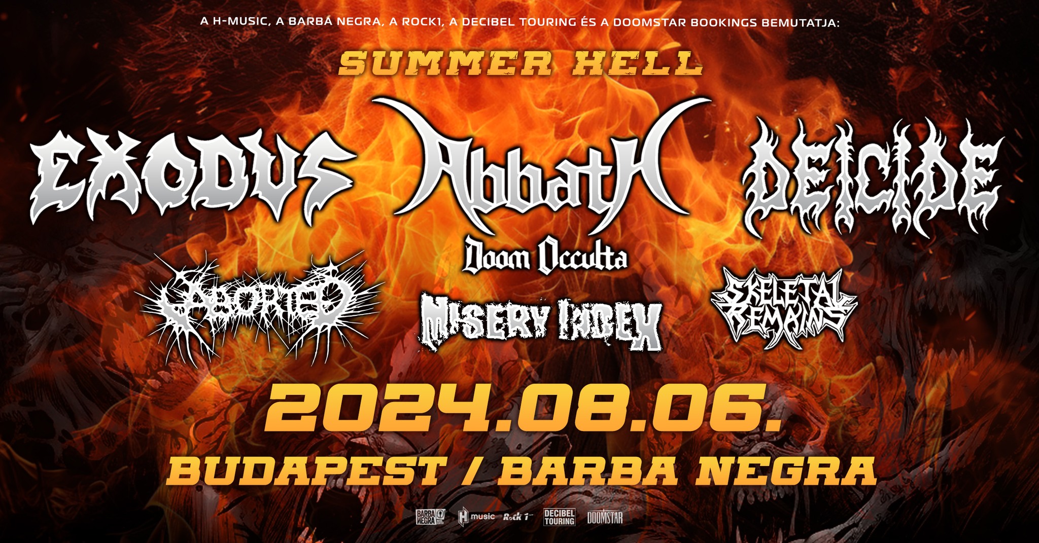 Summer Hell 2024 // Exodus, Abbath Doom Occulta, Deicide, Aborted ...