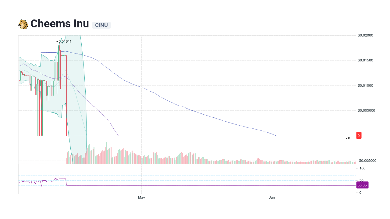 Cheems Inu [CINU] Live Prices & Chart