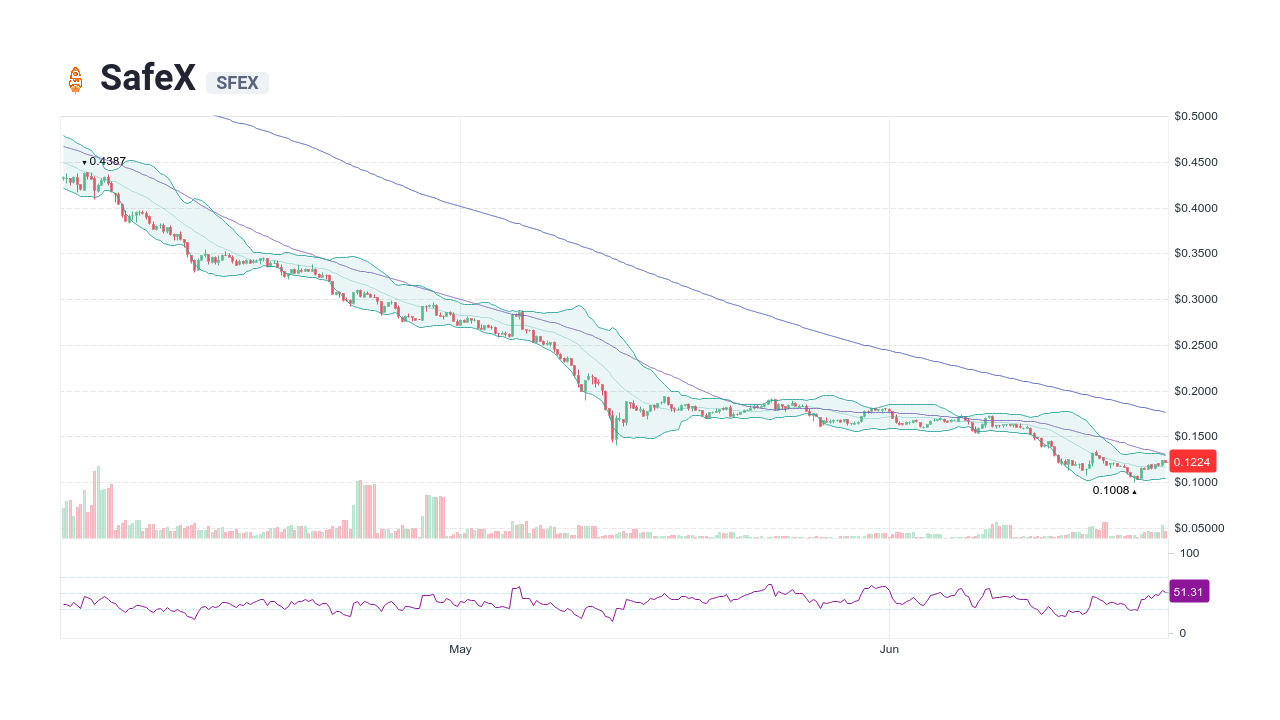SafeX [SFEX] Live Prices & Chart