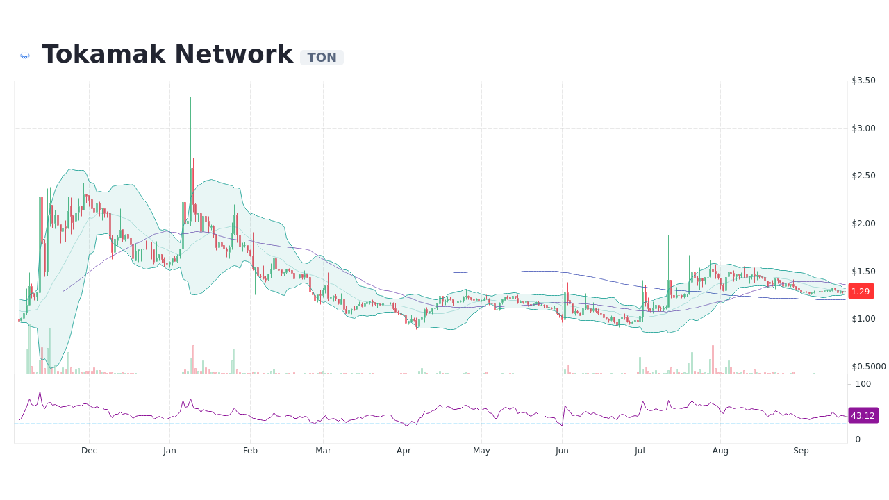 Tokamak Network [TON] Live Prices & Chart