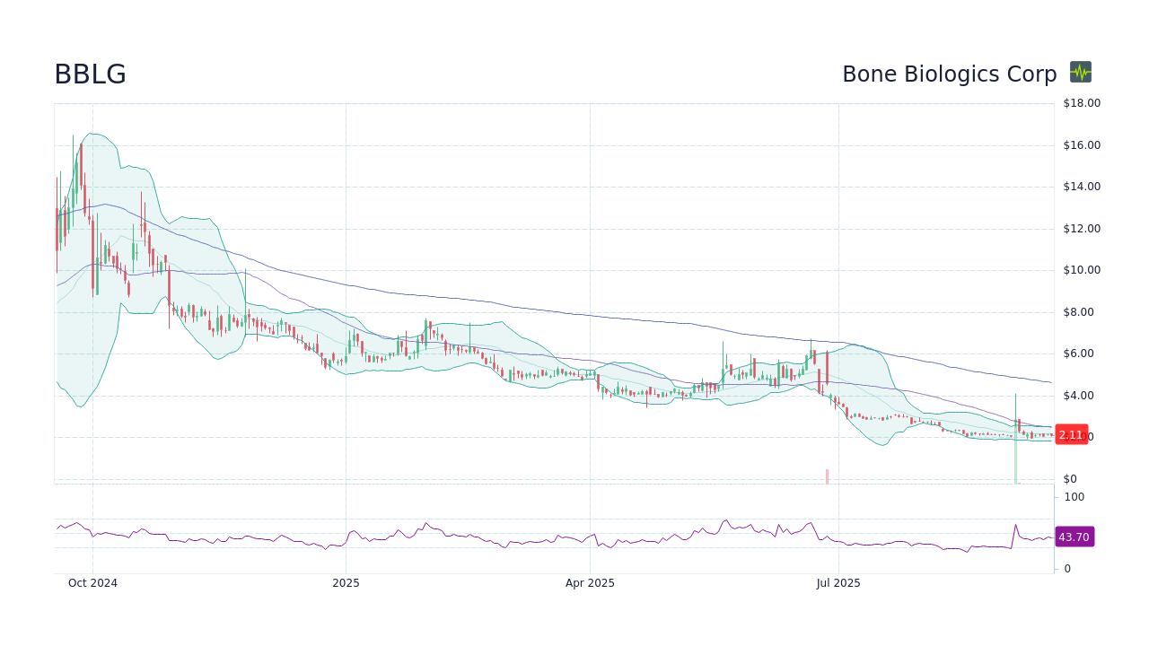 BBLG Stock Price - Bone Biologics Corp Stock Candlestick Chart - StockScan