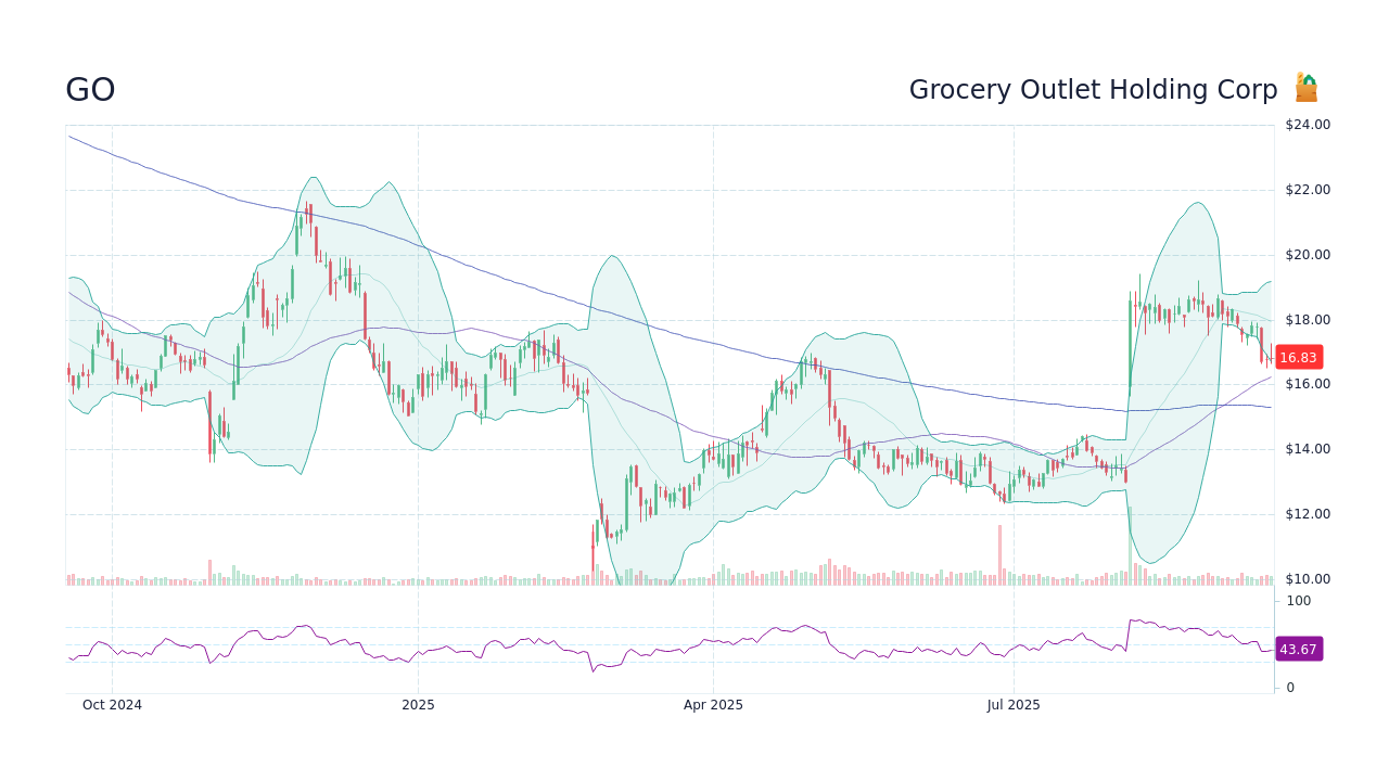 GO Stock Price - Grocery Outlet Holding Corp Stock Candlestick Chart ...