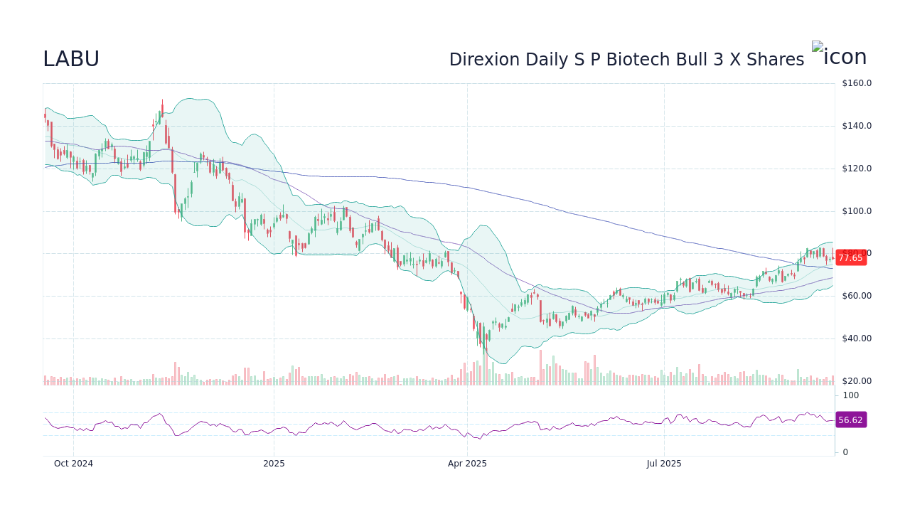 LABU - Direxion Daily S P Biotech Bull 3 X Etf Stock Price Forecast ...
