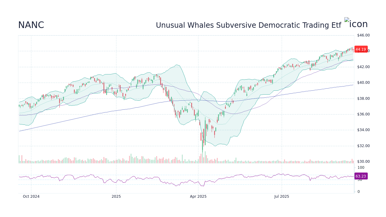 NANC Stock Price - Unusual Whales Subversive Democratic Trading Etf ...
