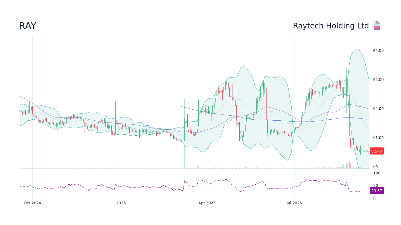 Raytech Corporation (RAY) Cronologia dei prezzi delle azioni e altri ...