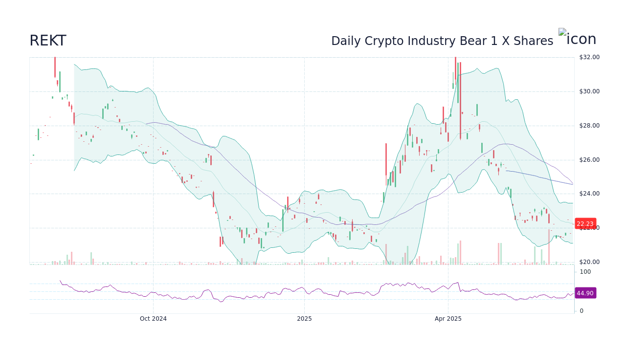 REKT Stock Price - Daily Crypto Industry Bear 1 X Shares Stock ...