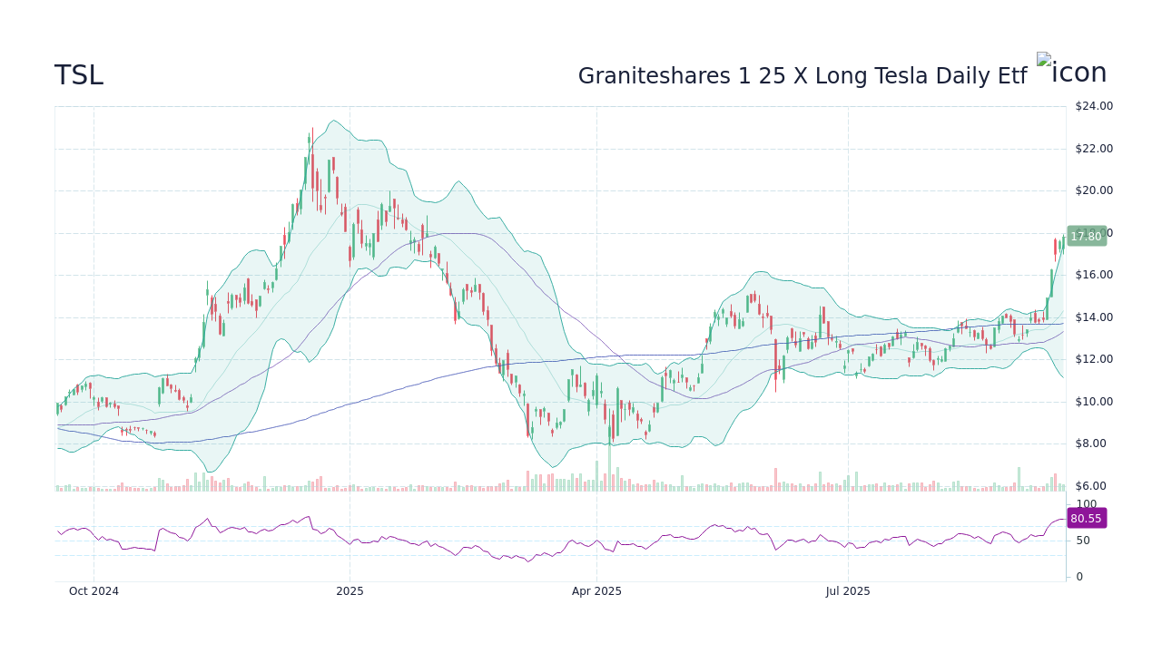 TSL Stock Price - Graniteshares 1 25 X Long Tesla Daily Etf Stock ...