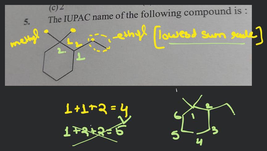 23. Write the IUPAC name of the following compound : | Filo