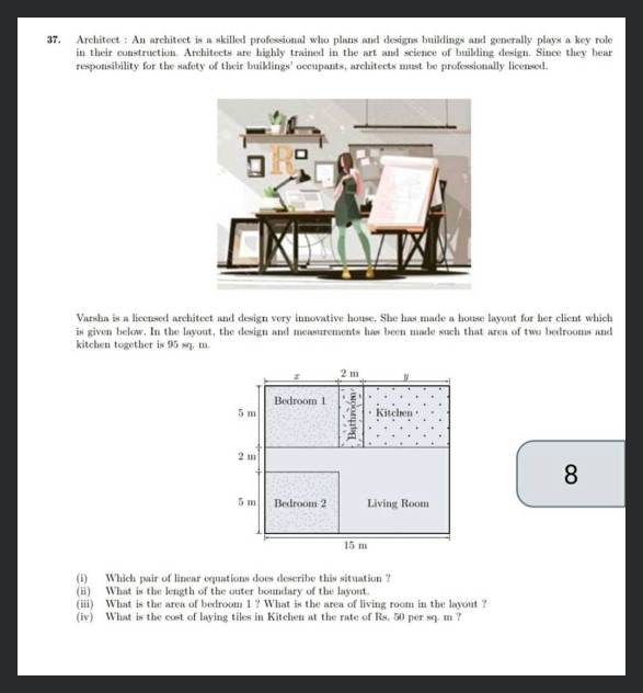 37. Architect : An architect is a skilled professional who plans and desi..