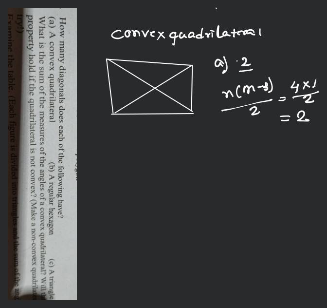 Convex Hexagon With Diagonals