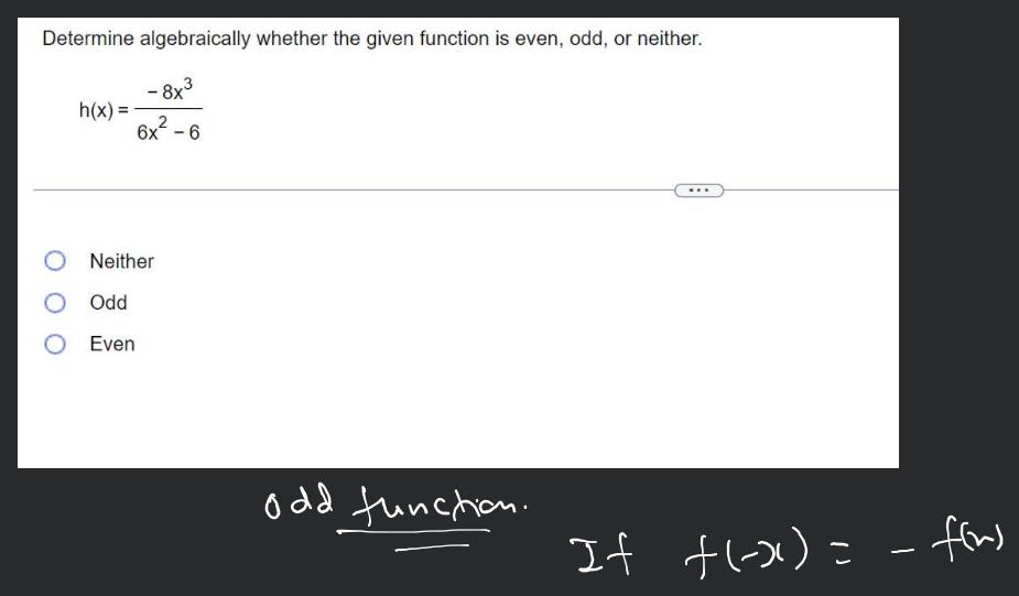 Determine Algebraically If Even Odd Sale | smarys.org Determine Algebraically If Even Odd Sale | smarys.org