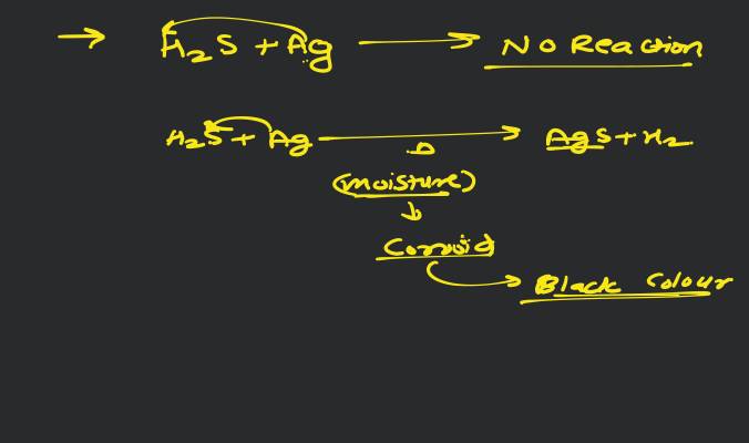 How can silver displace hydrogen from H2S ..in equation of corrosion of s..