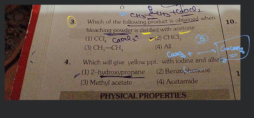 [Solved] Which compound gives yellow ppt. with iodine and alkali? - Preca..