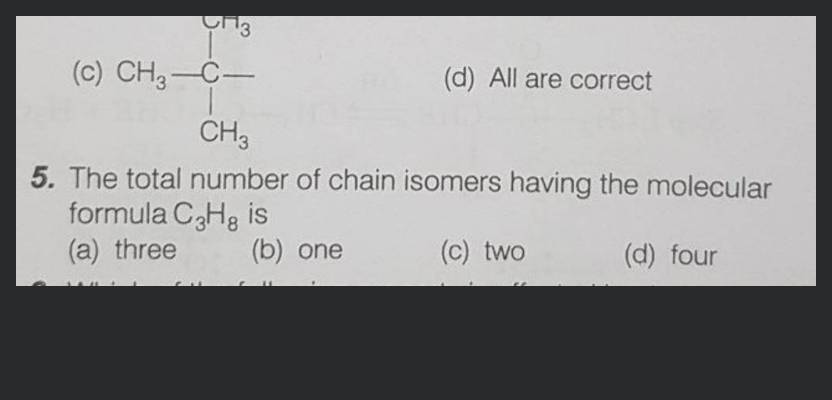 Total Number Of Isomers Having Molecular Formula C4 H8 Filo