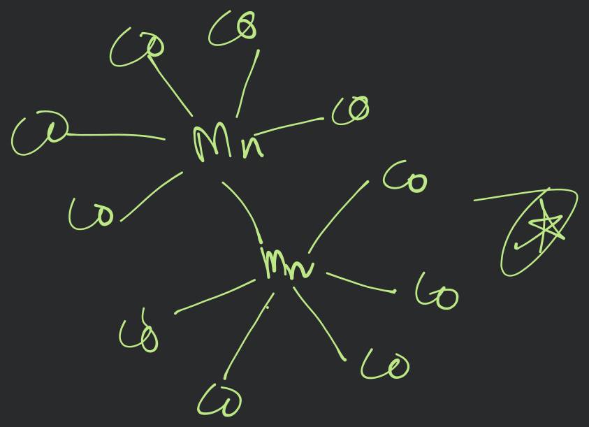 (B) Give IUPAC name of [Co(en)3 ]3+ (C) Draw structure of [Mn2 (CO)10 ]. ..