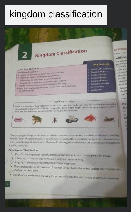 Two Kingdom Classification