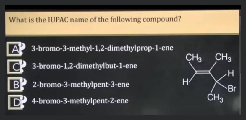 What is the IUPAC name of following compound? | Filo