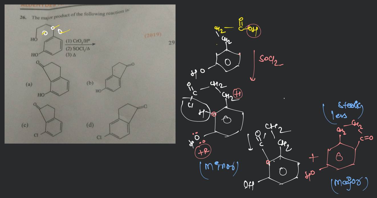 Q.31 The major product of the following reaction is (2) CrO3 /H+ (1) KOH..