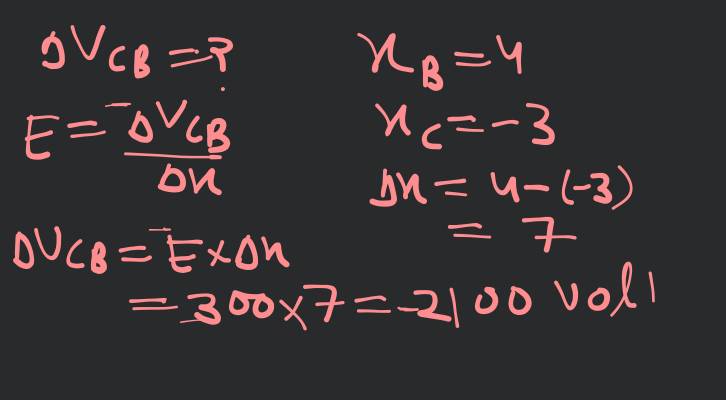 Example 19. A uniform electric field E of 300NC−1 is directed along negat..
