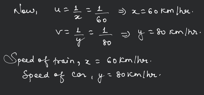 Ved travels 600 km to his home partly by train and partly by car. He take..