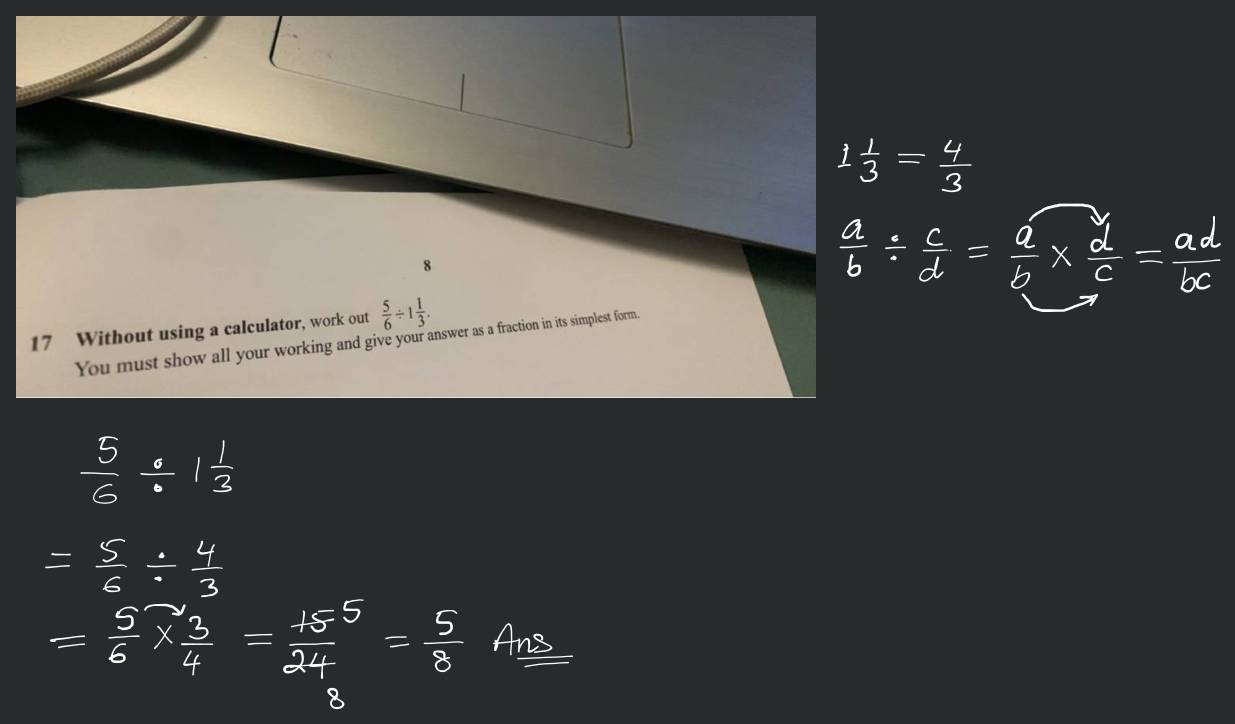 Without Using A Calculator Work Out 54 232 You Must Show All Of Your W 