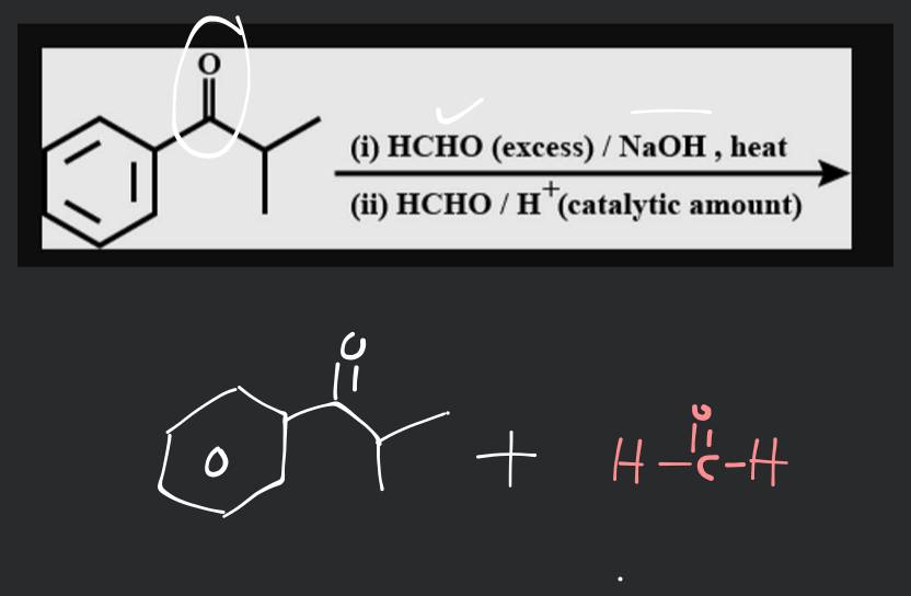 (i) HCHO (excess) / NaOH, heat (ii) HCHO / H*(catalytic amount) | Filo