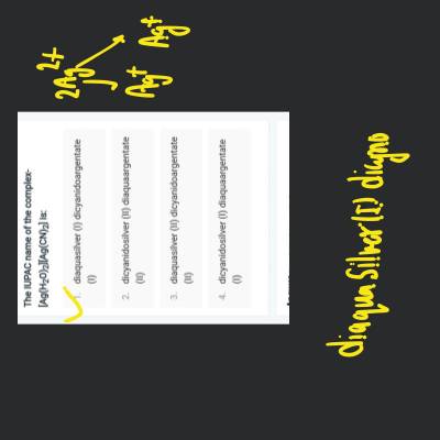 The IUPAC name of the complex- [Ag(H2 O2 ][Ag(CN)2 ] is: | Filo