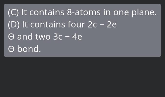 Which of the following statement is/are correct about I2Cl6 :(A) Iodine..