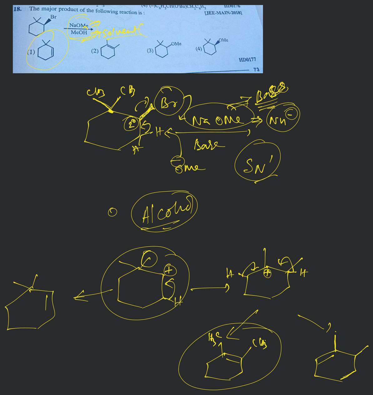 The major product of the following reaction is MeOH NaOMe | Filo