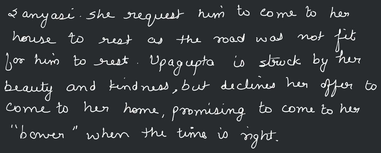 1 Abhisara - the Tryst - Rabindranath Tagore Upagupta, the disciple of Bu..