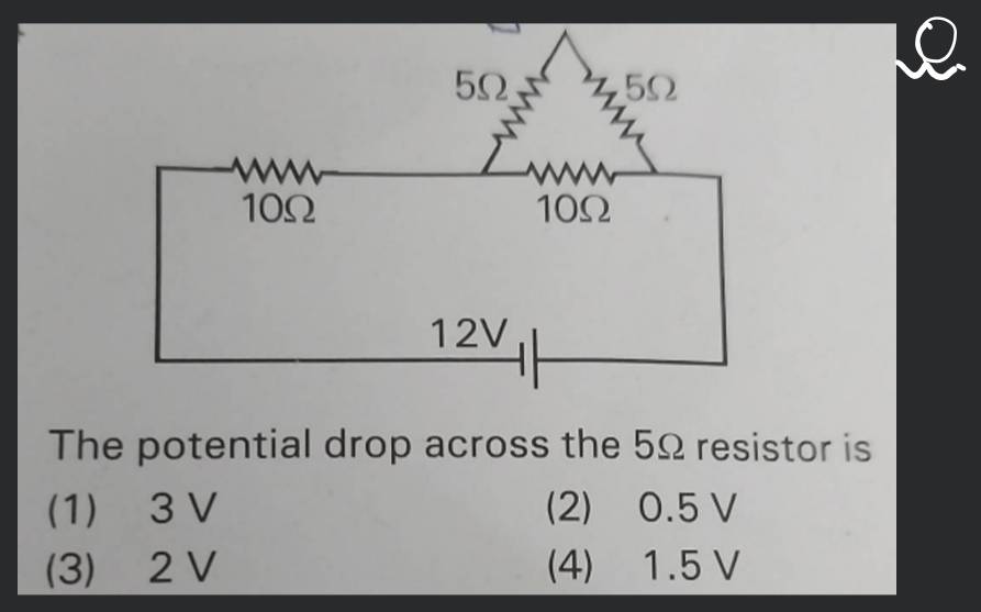 Calculate the potential difference across resistor X. | Filo