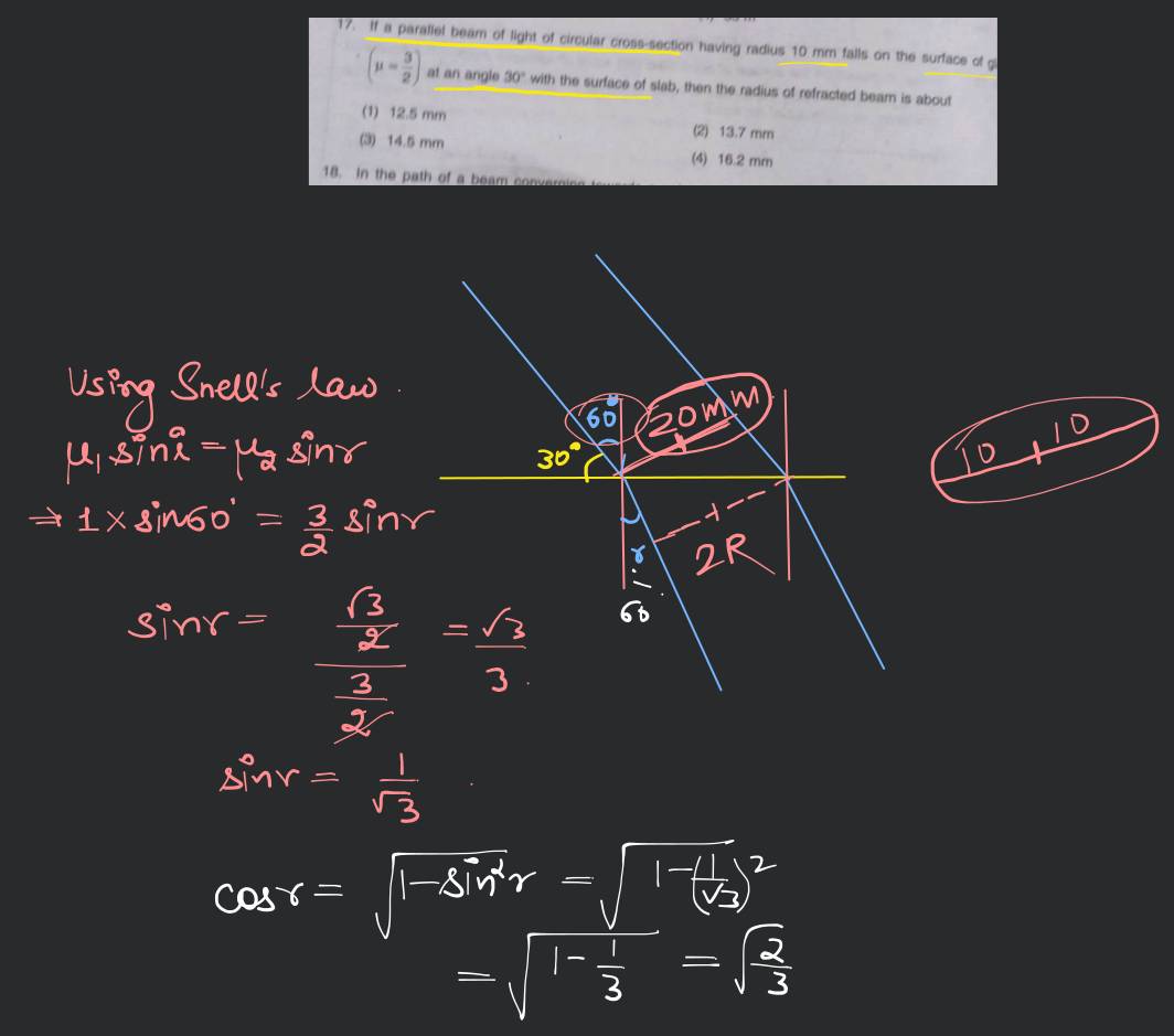 Cross Sectional Area Of A Circular Beam Light - The Best Picture Of Beam