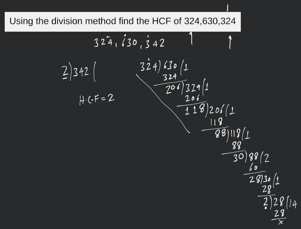 Using the division method find the HCF of 175 and 275 | Filo
