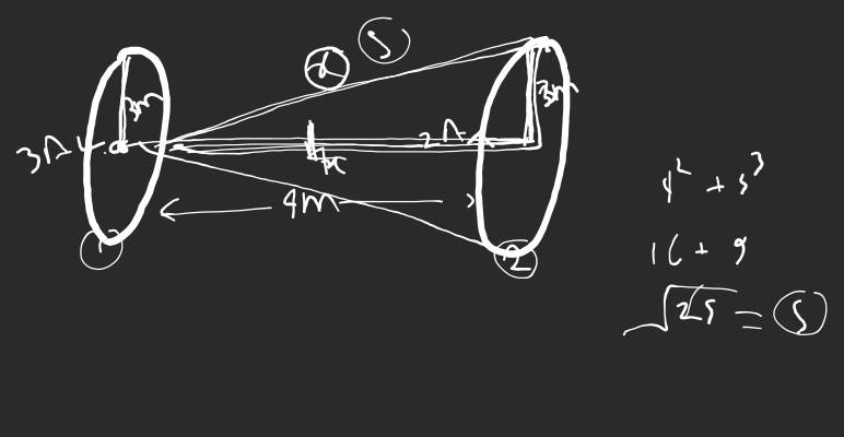 33. Two circular loops A and B, each of radius 3 m, are placed co-axially..
