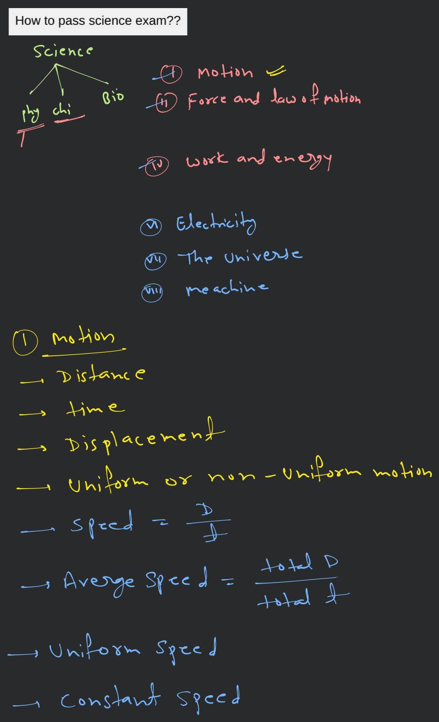 How to pass science exam?? | Filo