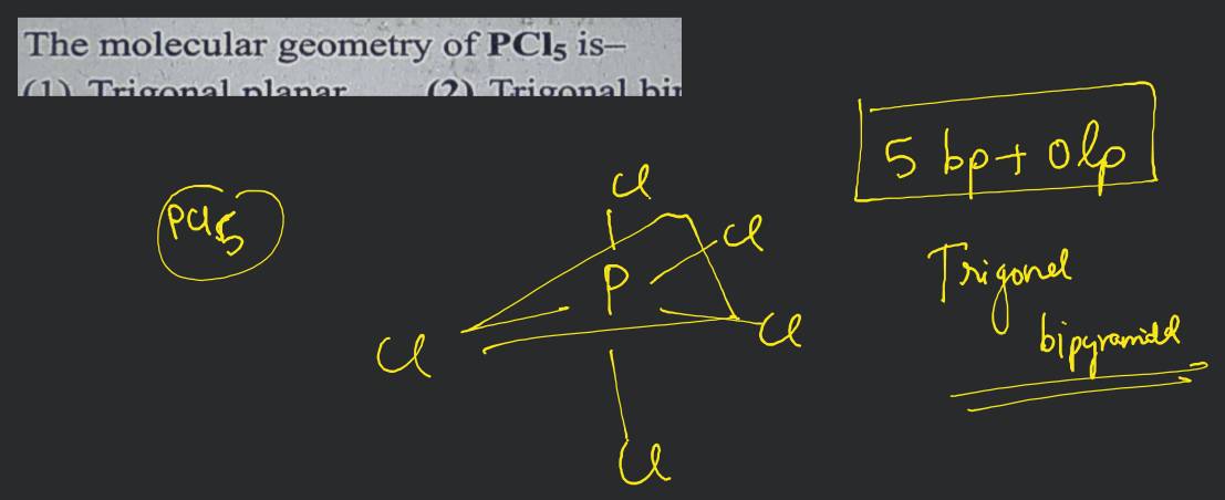 Pcl5 Molecular Geometry
