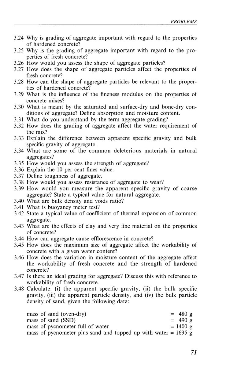 24 Why is grading of aggregate important with regard to the properties of..