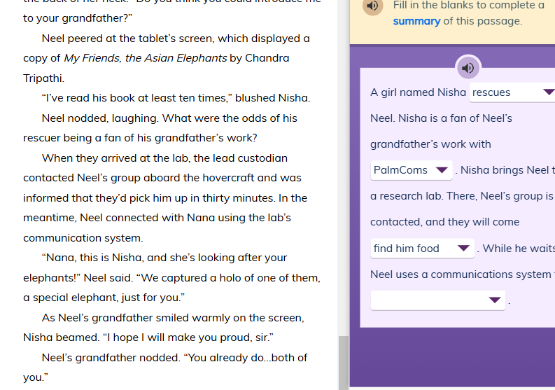 to your grandfather?" Neel peered at the tablet's screen, which displayed..