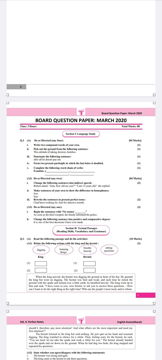 8Board Question Paper: March 2020BOARD QUESTION PAPER: MARCH 2020Time..