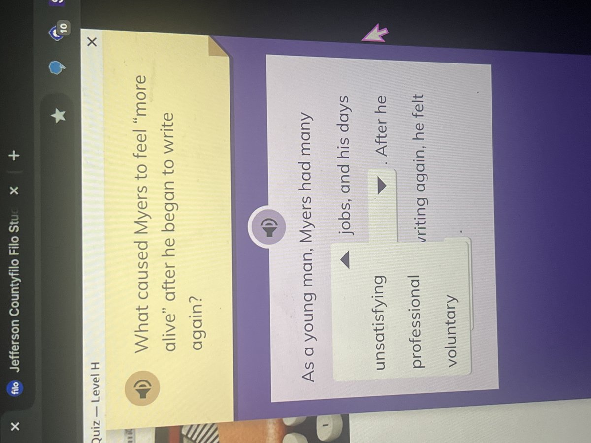 Xfilo Jefferson Countyfilo Filo Stud XQuiz-Level H+What caused Myers