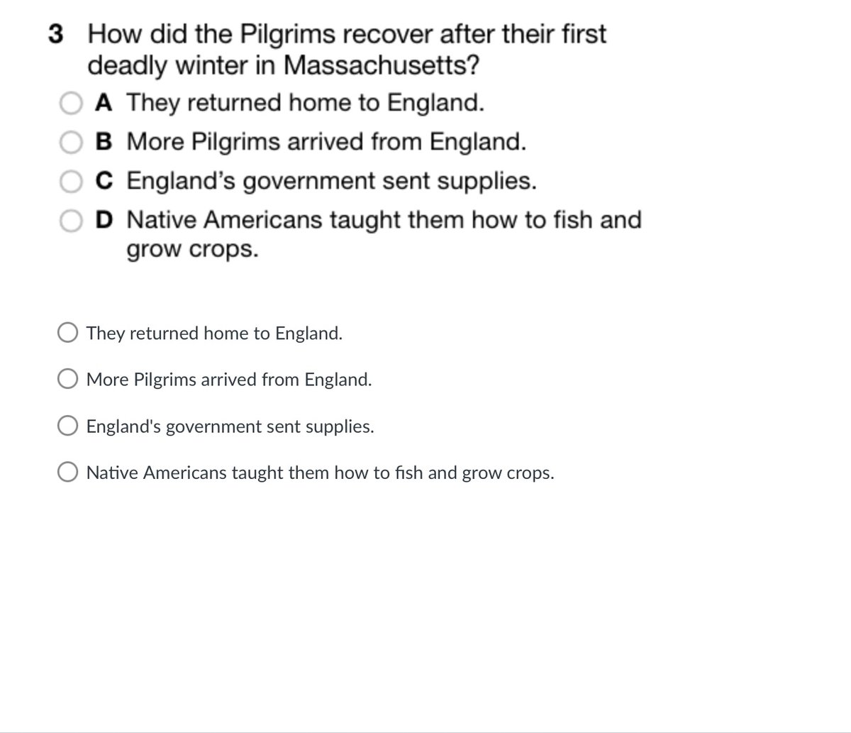 How did the Pilgrims recover after their first deadly winter in Massachus..