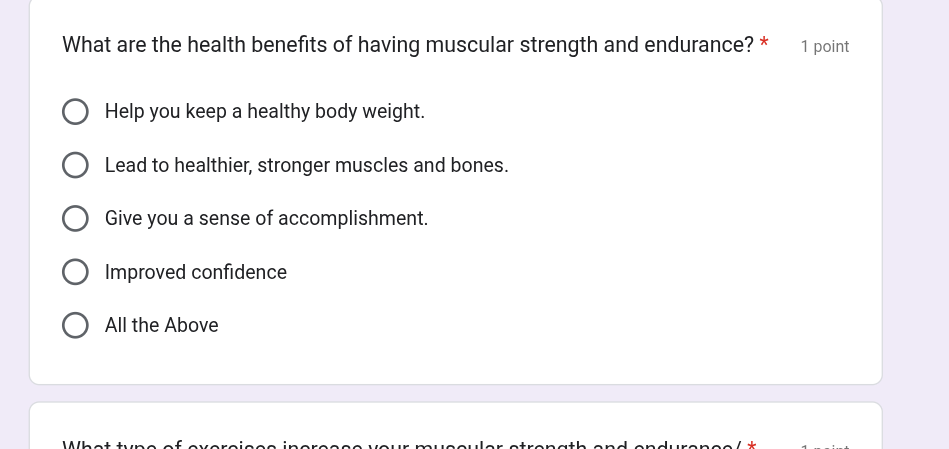 What are the health benefits of having muscular strength and endurance?