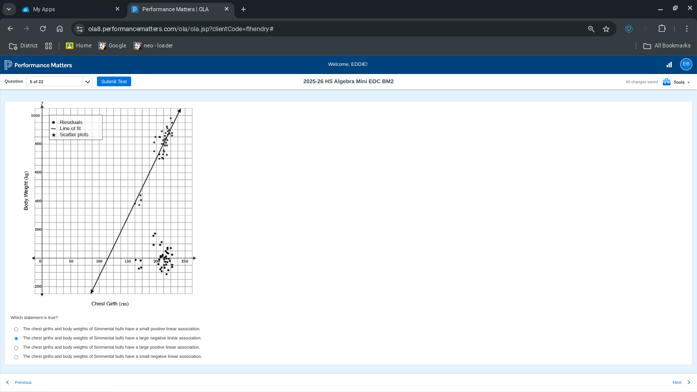 Which statement is true about the chest girths and body weights of Simmen..