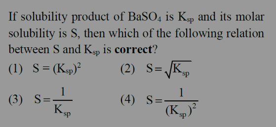 If solubility product of \mathrm { BaSO } _ { 4 } is \mathrm { K } _ { \t..