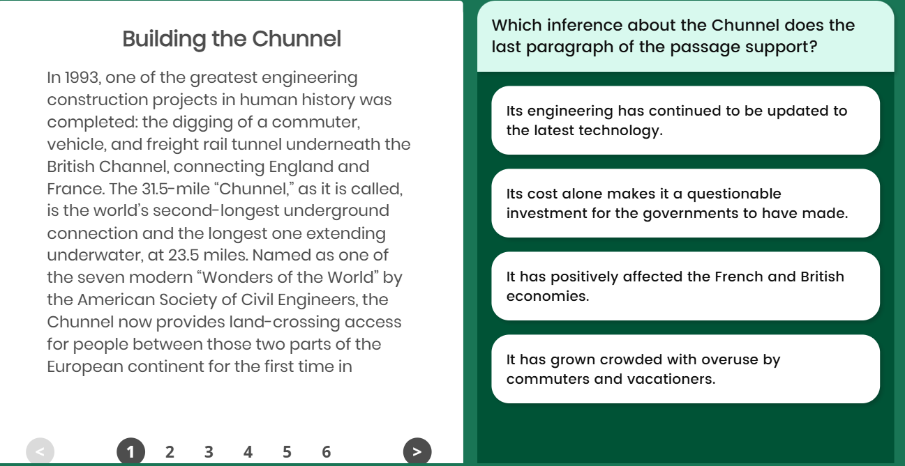 Which inference about the Chunnel does the last paragraph of the passage