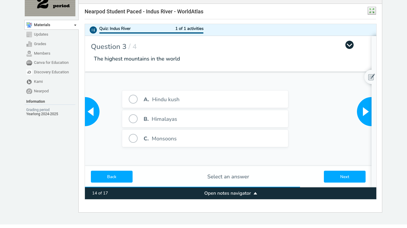 periodNearpod Student Paced - Indus River - WorldAtlasMaterialsUpdat..