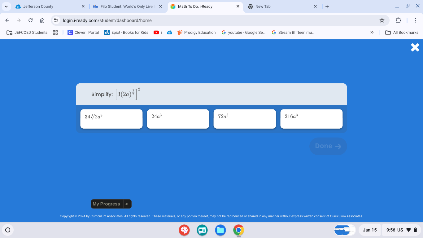 Jefferson County filo Filo Student: World's Only Live Math To Do, i-Ready..
